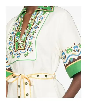 ALEMAIS Short-sleeved Dress - Cream
