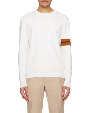 Zegna Stripe-detail Crew-neck Sweater