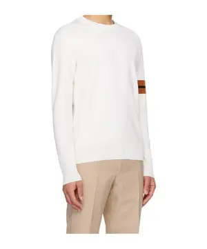 Zegna Stripe-detail Crew-neck Sweater