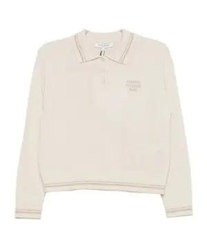 Maison Kitsuné Long-sleeve Polo Shirt - Pink