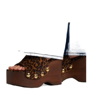 GIANVITO ROSSI Ardéa Leopard-print Suede Wedge Mules