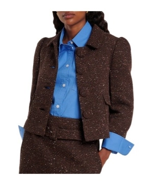 SHUSHU/TONG Cropped Lapel Coat