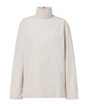 LEMAIRE Cotton Turtleneck Top - White