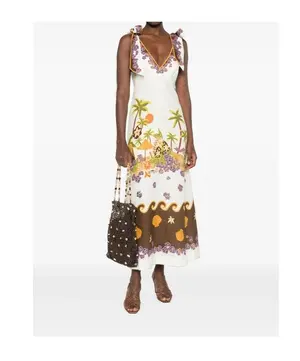 ALEMAIS Patterned Dress