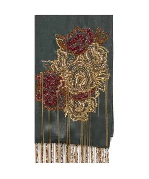 Dries Van Noten Tasseled Silk Scarf