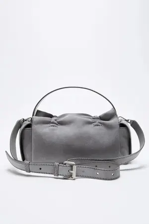 Acne Studios Multipocket Suede Shoulder Bag