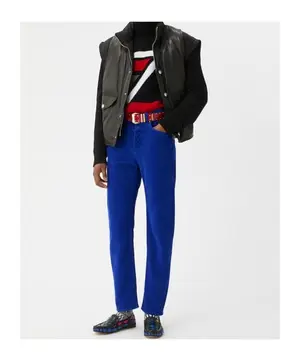 Versace Straight Corduroy Velvet Pants