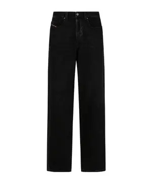 DIESEL® Logo-patch Straight-leg Jeans