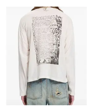 ANN DEMEULEMEESTER Graphic-print Long-sleeved T-shirt