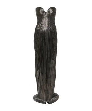 MARIA LUCIA HOHAN Pleated Gown - Brown