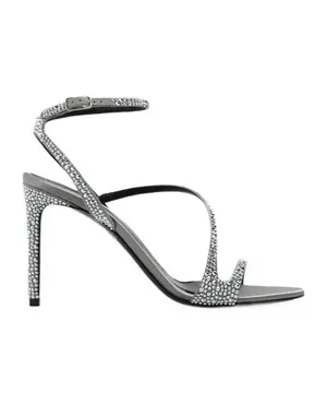 Alexander McQueen Open-toe High-heeled Sandals - Silver