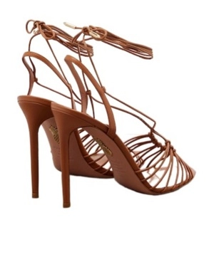 AQUAZZURA Solid Leather Sandals