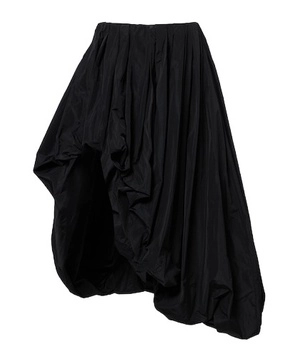JIL SANDER Asymmetric Midi Skirt - Black