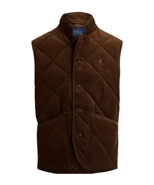 Polo Ralph Lauren Quilted Corduroy Gilet - Brown