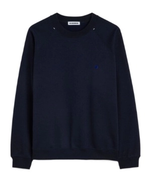 JIL SANDER Cashmere Blend Crew-neck Sweatshirt - Dark Blue