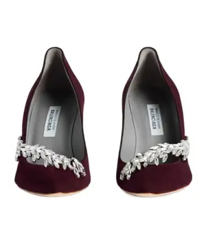 BALENCIAGA X MANOLO BLAHNIK Manolo Blahnik Pump In Burgundy