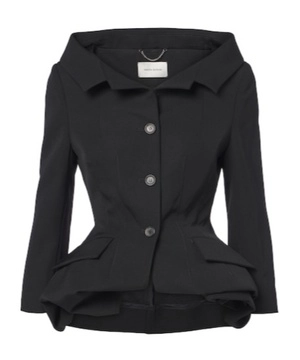 Magda Butrym Peplum Wool Blazer - Black