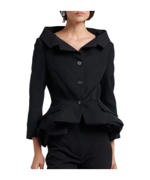 Magda Butrym Peplum Wool Blazer