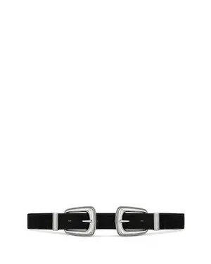 Veronica Beard Suede Belt - Black