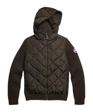 Canada Goose Hybridge Quilted Knit Hoodie - Arabica