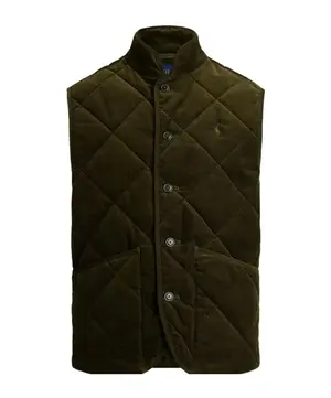 Polo Ralph Lauren Quilted Corduroy Vest - Green