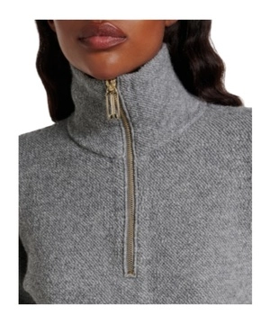 Victoria Beckham Turtleneck Halfzip Sweater