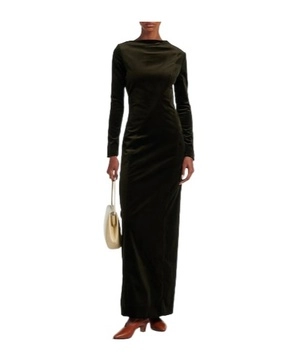 JIL SANDER Cotton Velvet Gown