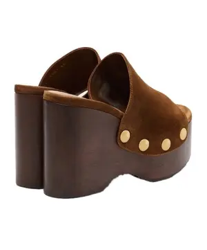 GIANVITO ROSSI Embellished Suede Wedges