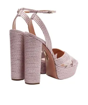 AQUAZZURA Solid Platform Sandals