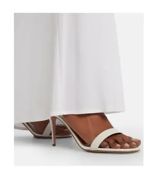 AQUAZZURA Solid Color Leather Sandals