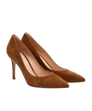 GIANVITO ROSSI Solid Color Suede Pumps - None None