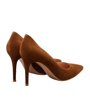 GIANVITO ROSSI Solid Color Suede Pumps