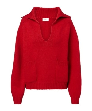 Magda Butrym Wool And Cashmere Polo Sweater - Red