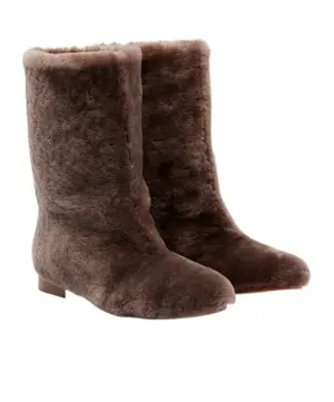 Gabriela Hearst Tina Shearling Mid-calf Boots