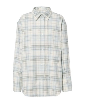 RÓHE Checked Cotton Shirt - White