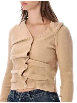 DIESEL® Long-sleeve Cardigan With Front Button Closure - No