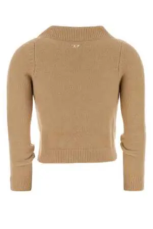 DIESEL® Long-sleeve Cardigan With Front Button Closure - No