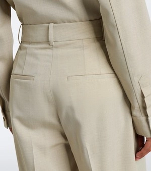 RÓHE Wool And Silk-blend Straight Pants