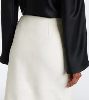 RÓHE Fringed Wool And Cashmere Midi Skirt