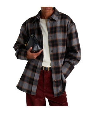 RÓHE Checked Cotton Flannel Shirt