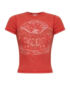 DIESEL® Crew Neck T-shirt - Red
