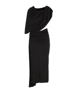 Balenciaga Midi-length Twist-front Draped Dress