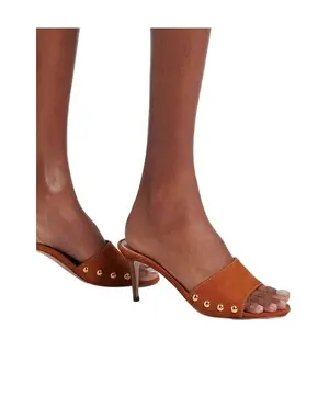GIANVITO ROSSI Embellished Suede Sandals