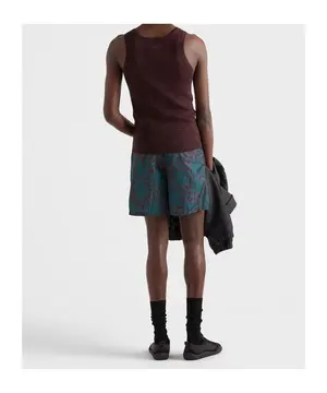 Prada Triangle-logo Mid-rise Swim Shorts