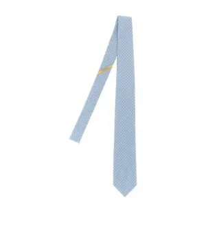 FERRAGAMO Intreccio' Tie - Light Blue