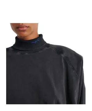 MUGLER Cotton Jersey Sweatshirt Dress