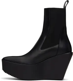 Rick Owens Thick Soled Chelsea Boots - Black