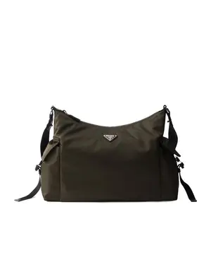 Prada Explore Re-Nylon And Leather Bag Forest