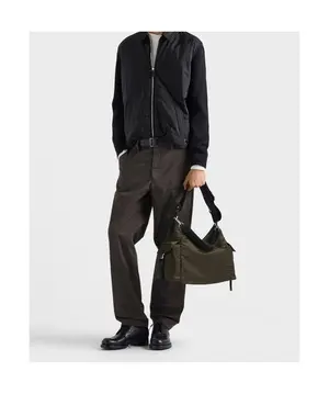 Prada Explore Re-nylon And Leather Bag - Forest