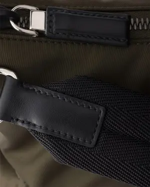Prada Explore Re-nylon And Leather Bag - Forest